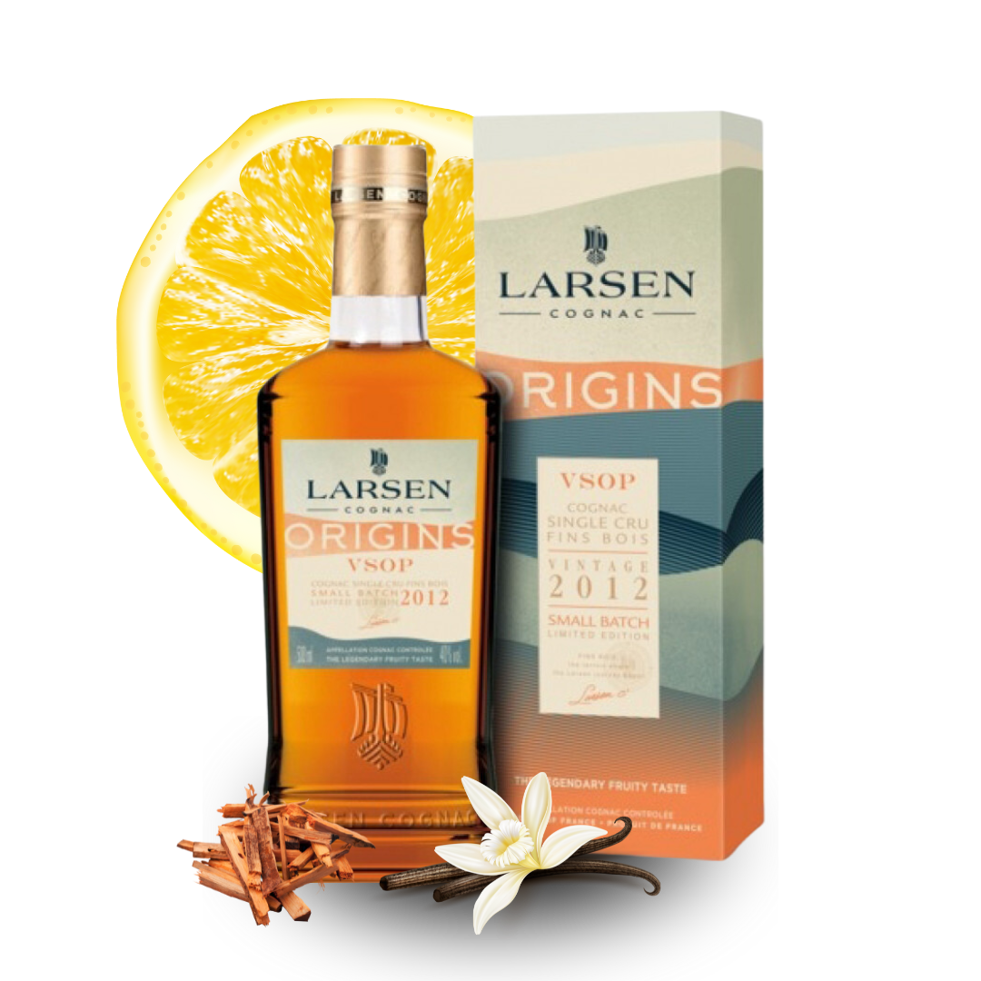 Cognac Larsen Millésime 2012 VSOP Origins Fins Bois I La Cognathèque
